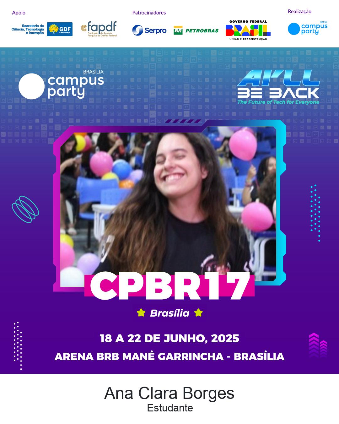 Palestrante - Ana Clara Borges