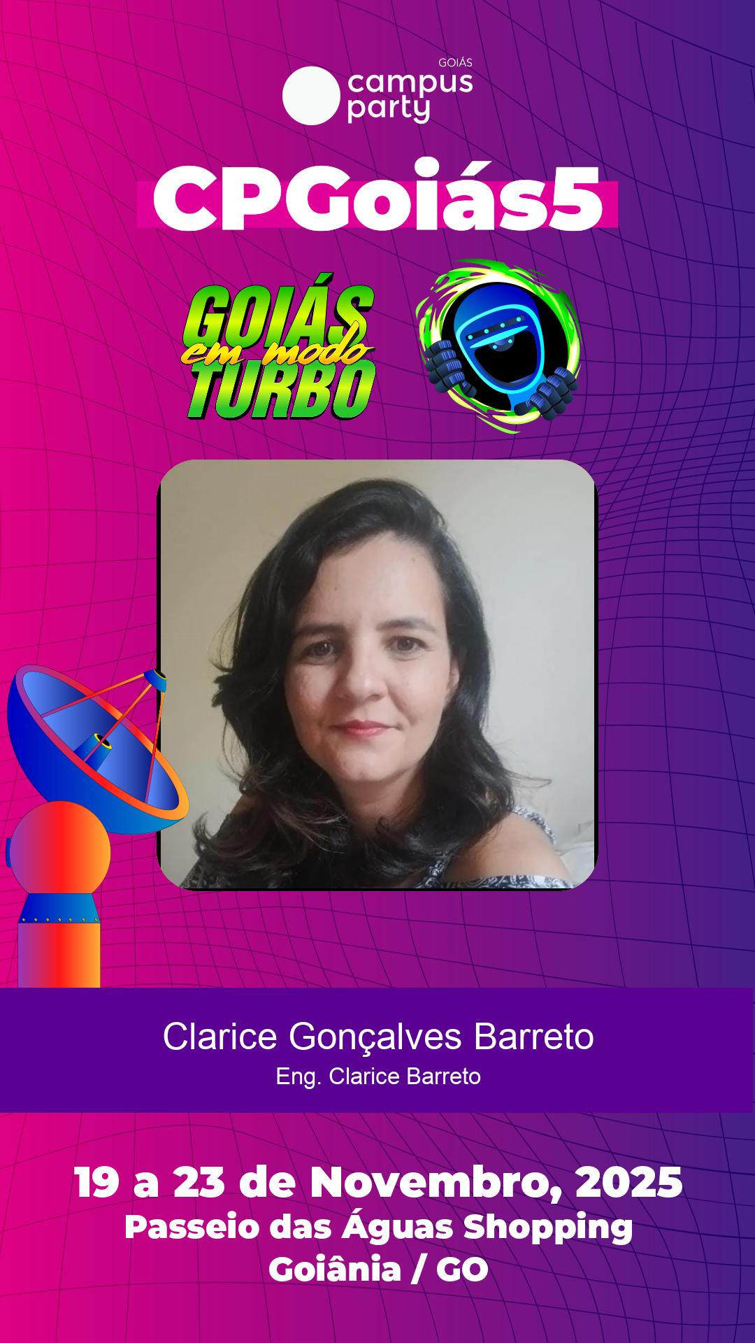Palestrante - Clarice Gonçalves Barreto