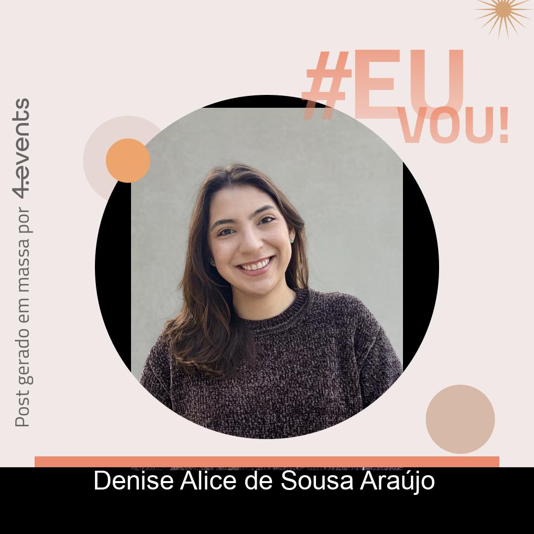 Palestrante - Denise Alice de Sousa Araújo