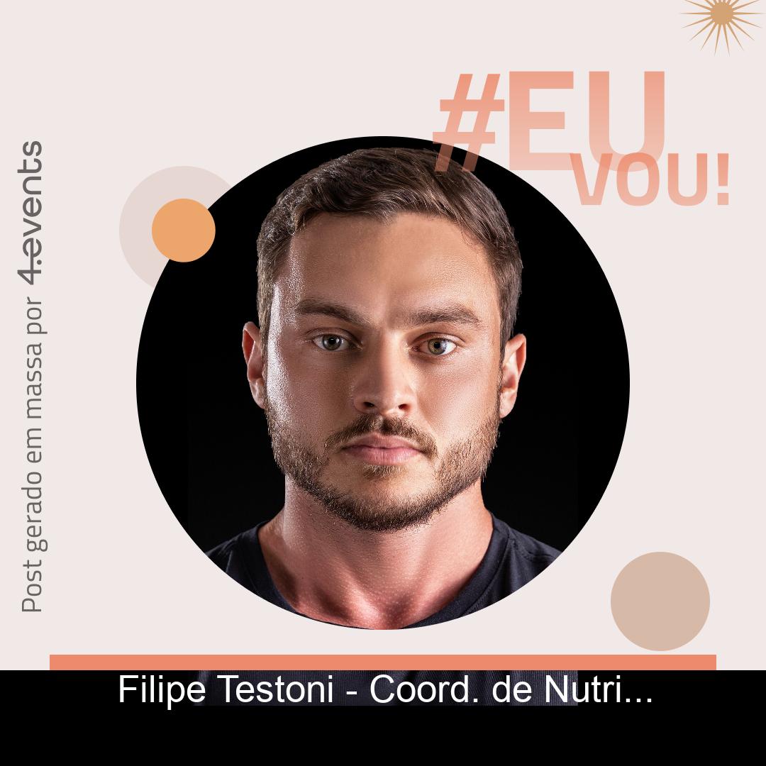 Palestrante - Filipe Testoni - Coord. de Nutrição Esportiva da Soc ...