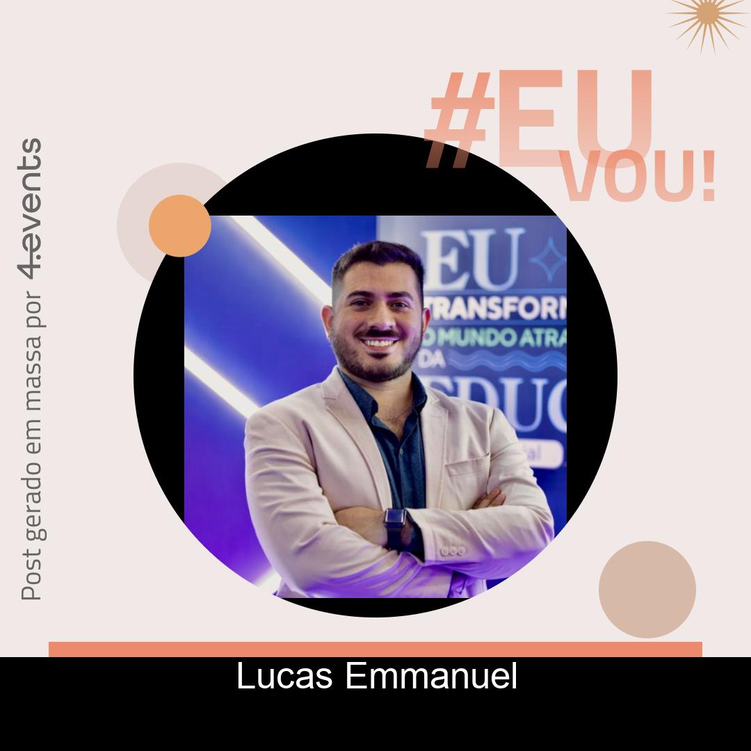 Palestrante - Lucas Emmanuel