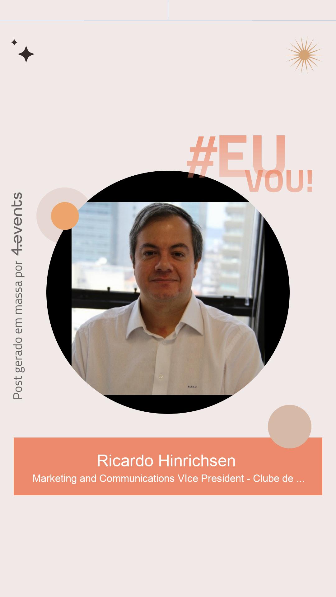 Palestrante - Ricardo Hinrichsen