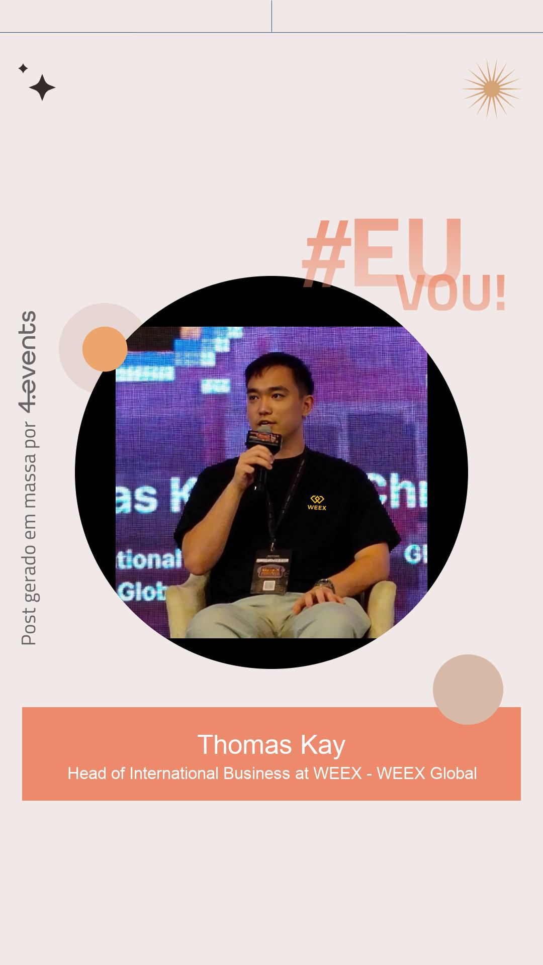 Palestrante - Thomas Kay