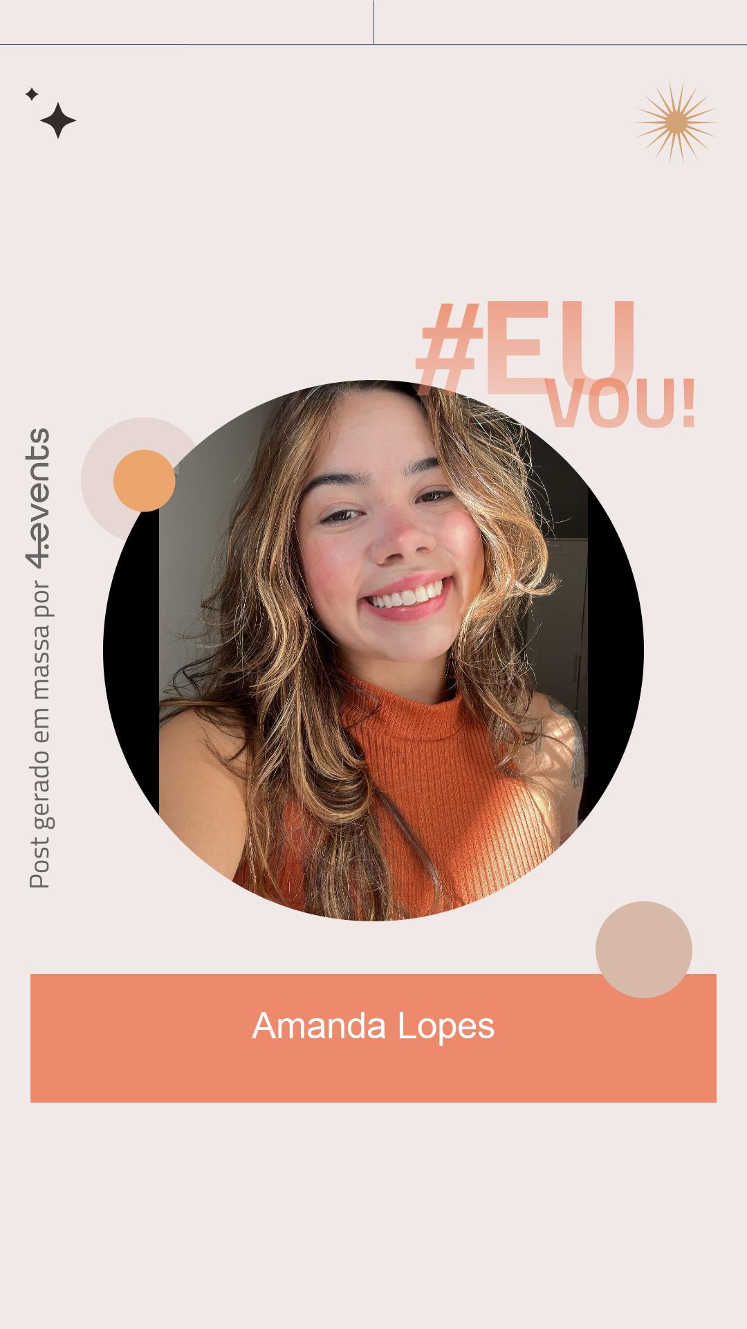 Palestrante - Amanda Lopes