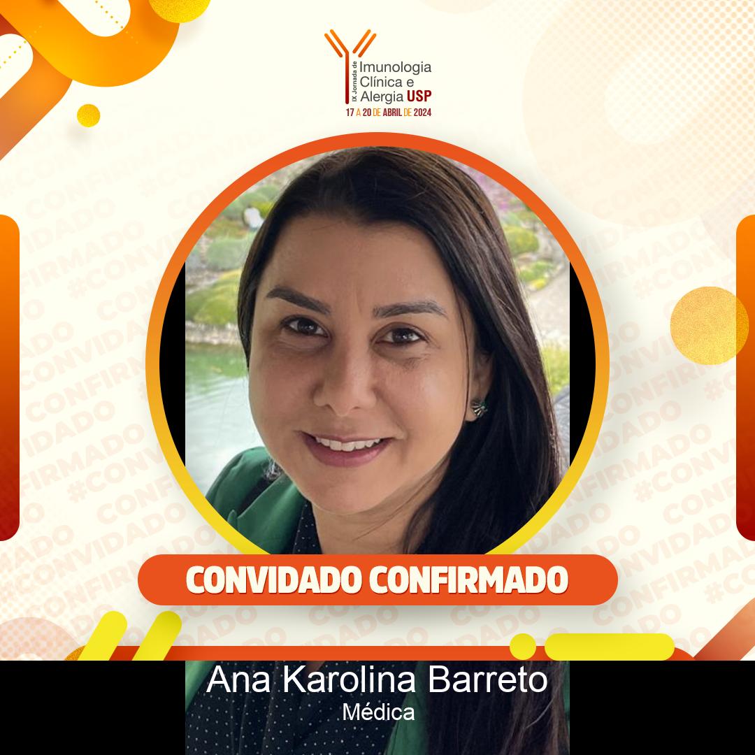 Palestrante - Ana Karolina Barreto