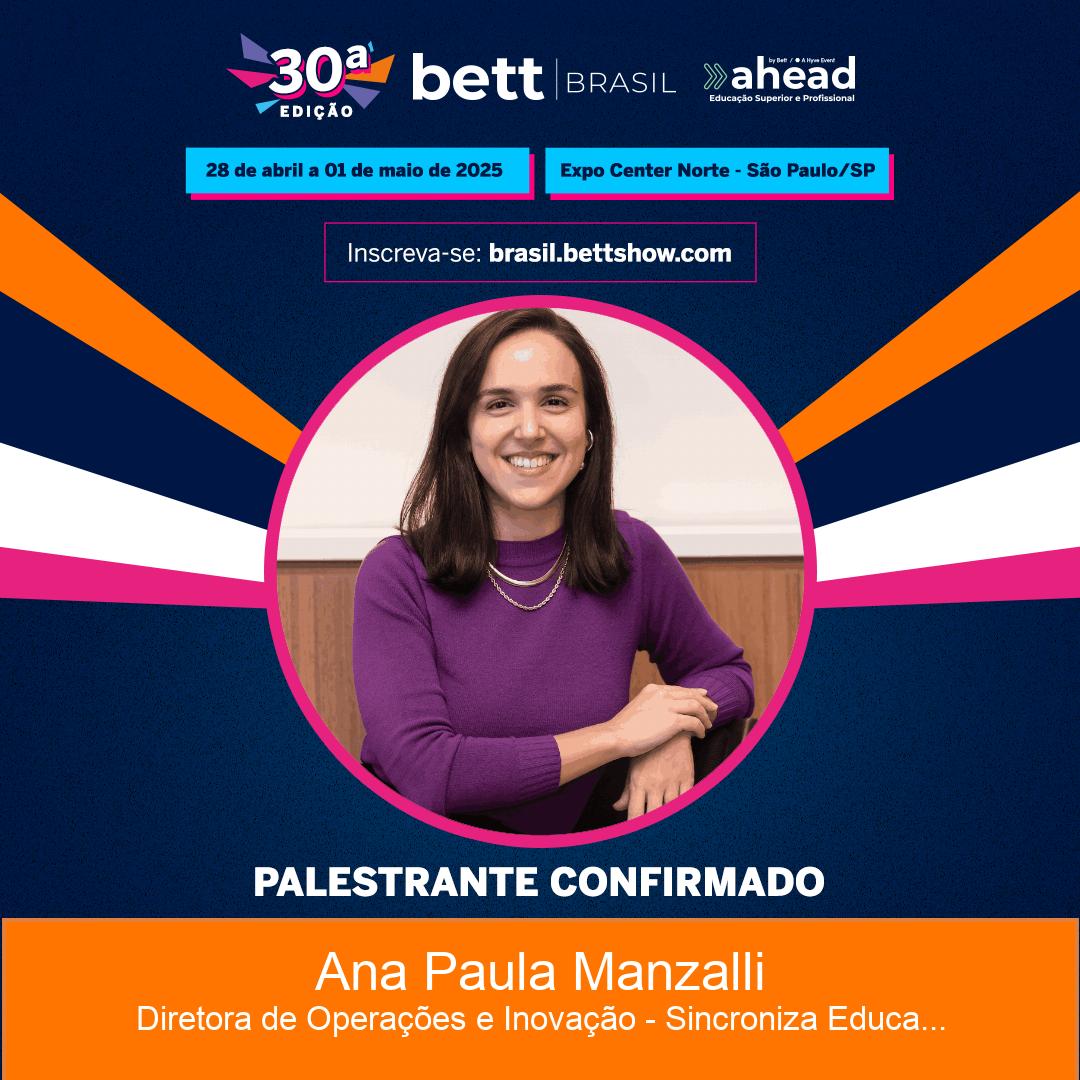Palestrante - Ana Paula Manzalli