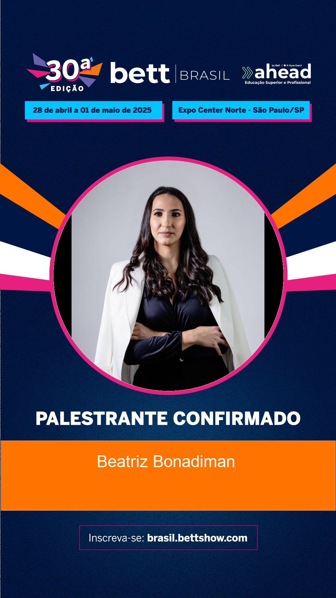 Palestrante - Beatriz Bonadiman