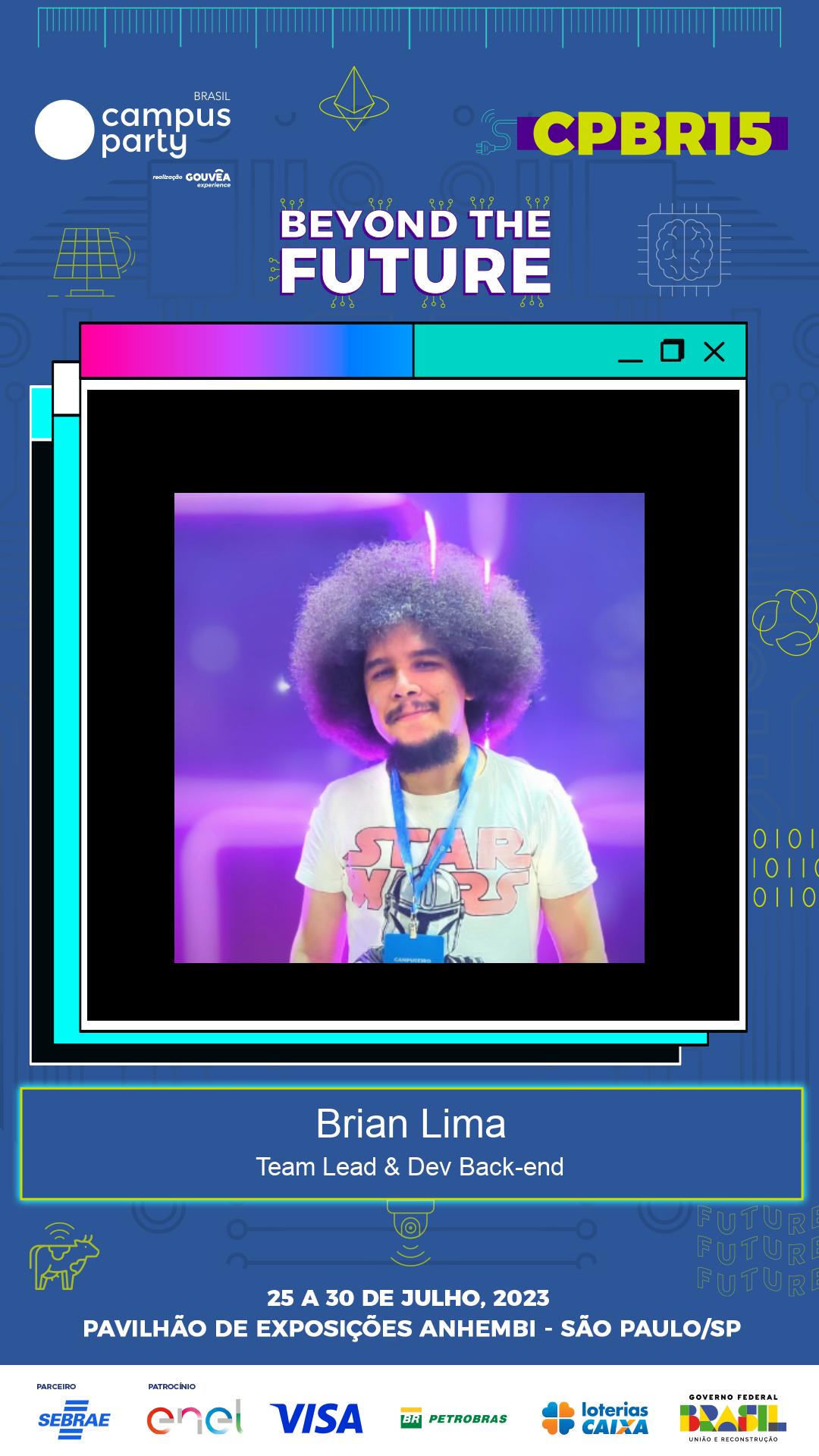 Palestrante - Brian Lima