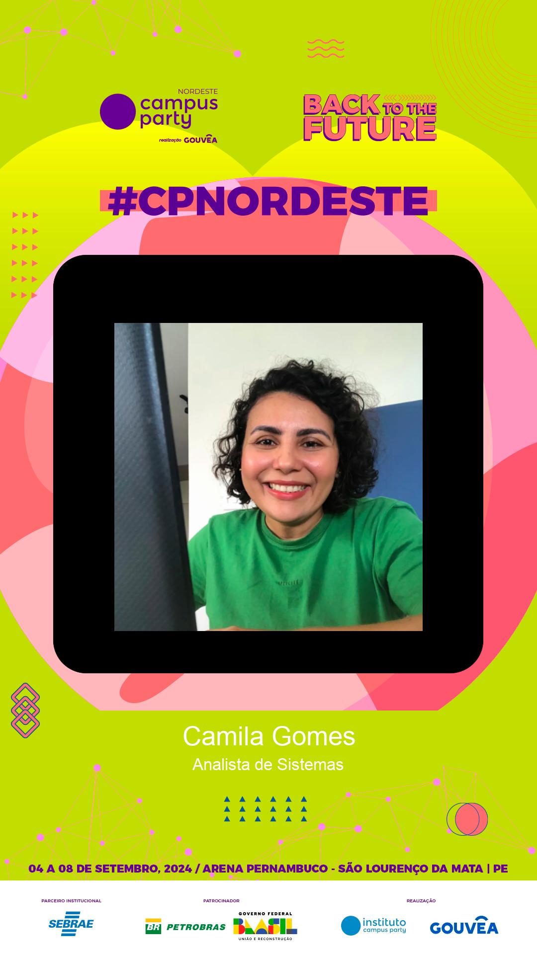 Palestrante - Camila Gomes