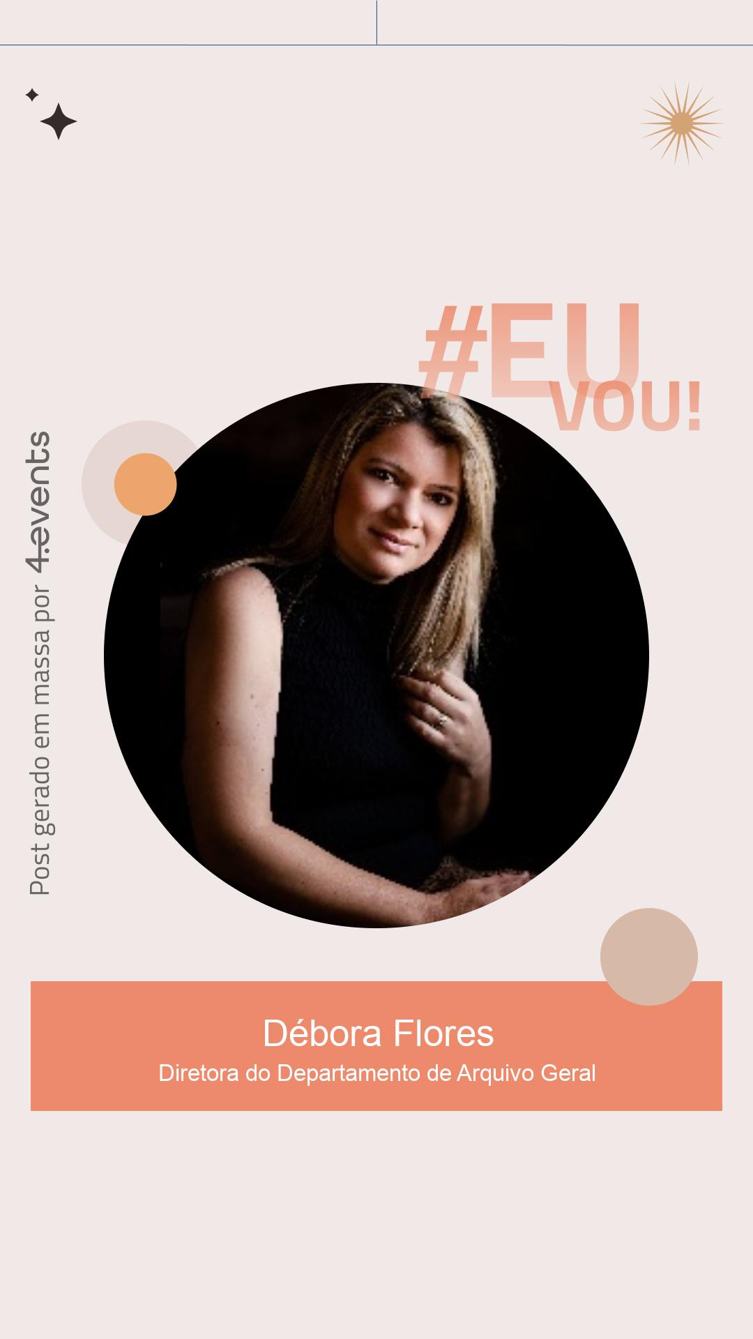 Palestrante - Débora Flores