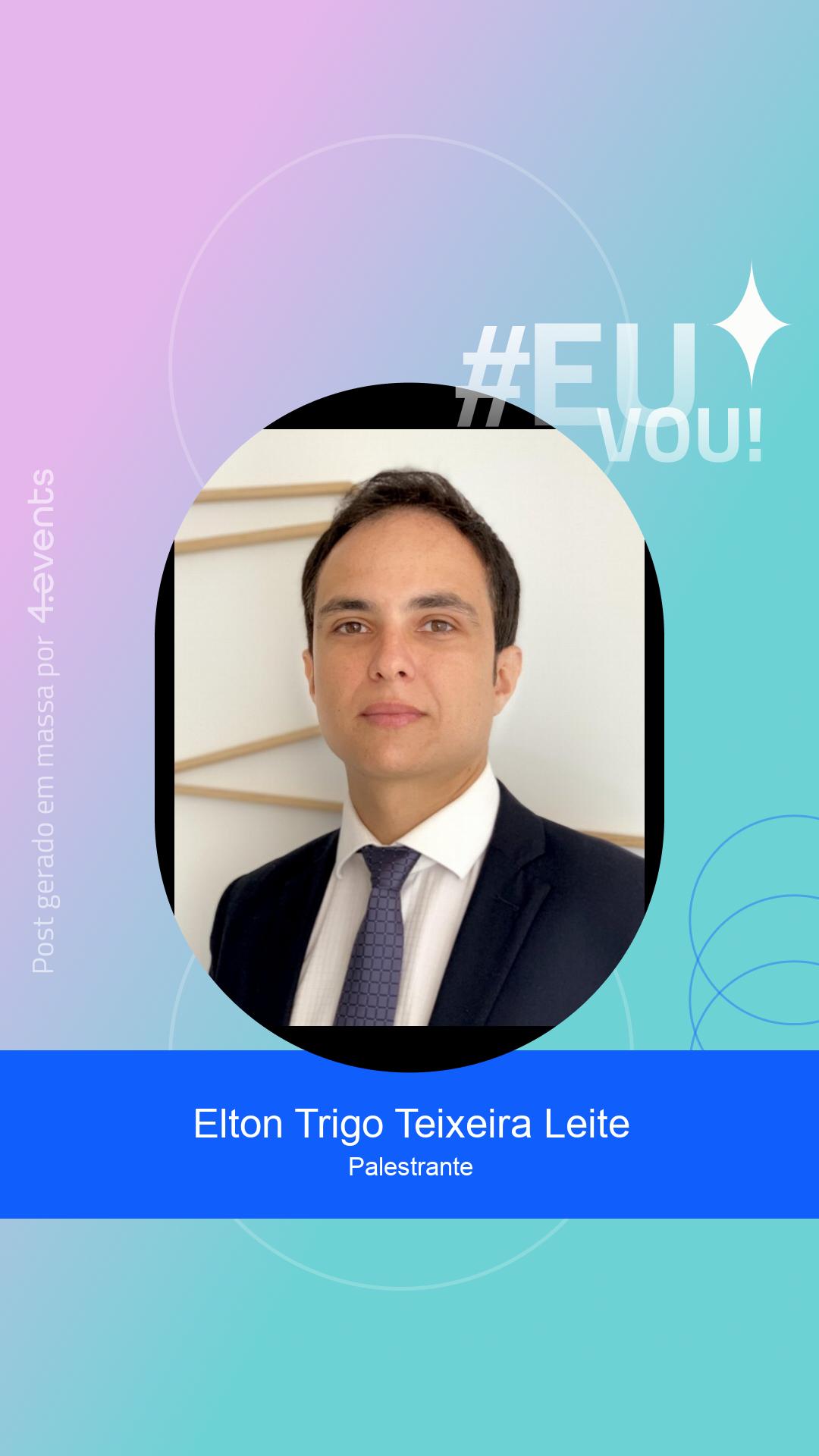 Palestrante - Elton Trigo Teixeira Leite