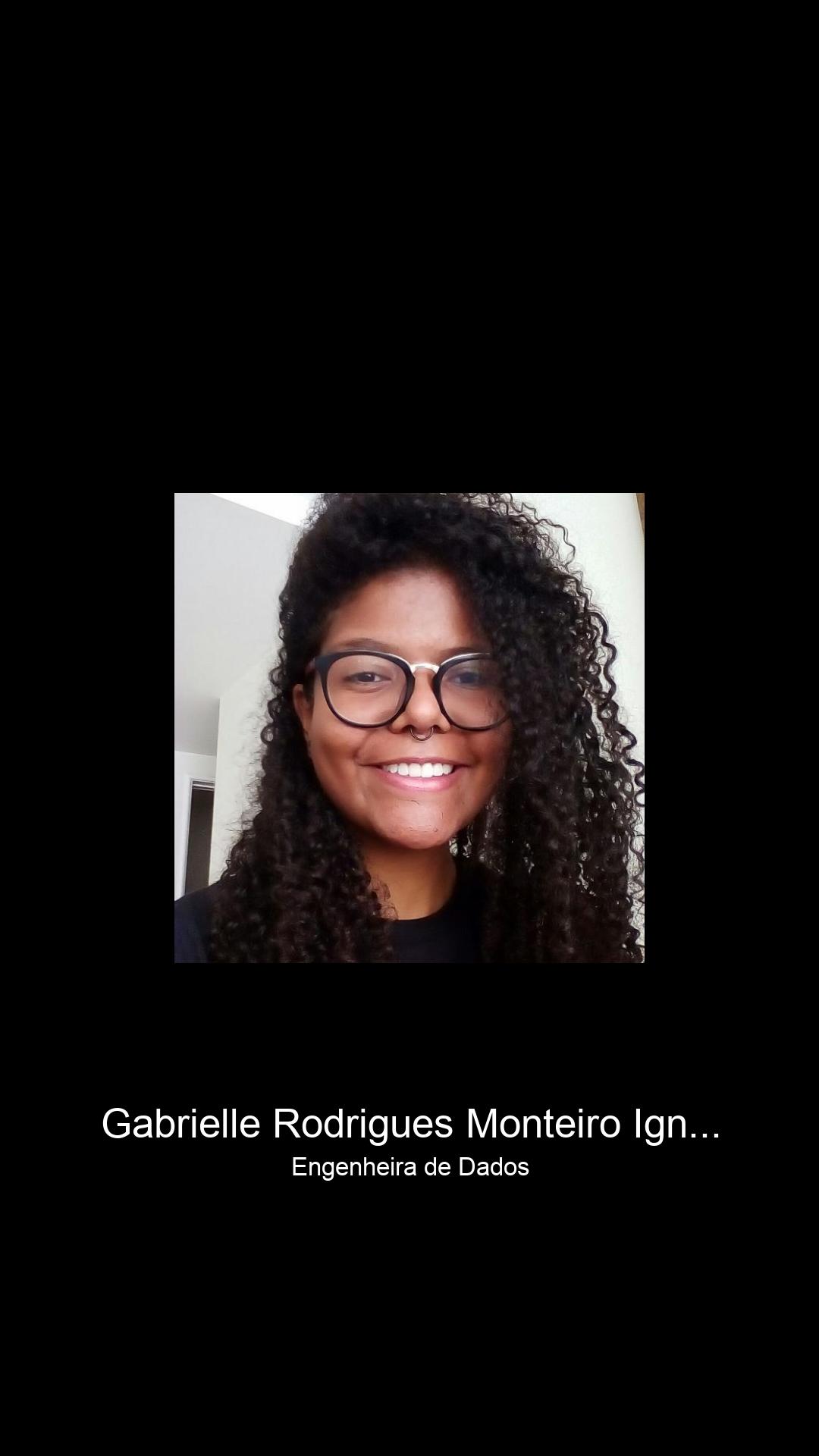 Palestrante - Gabrielle Rodrigues Monteiro Ignácio Azevedo