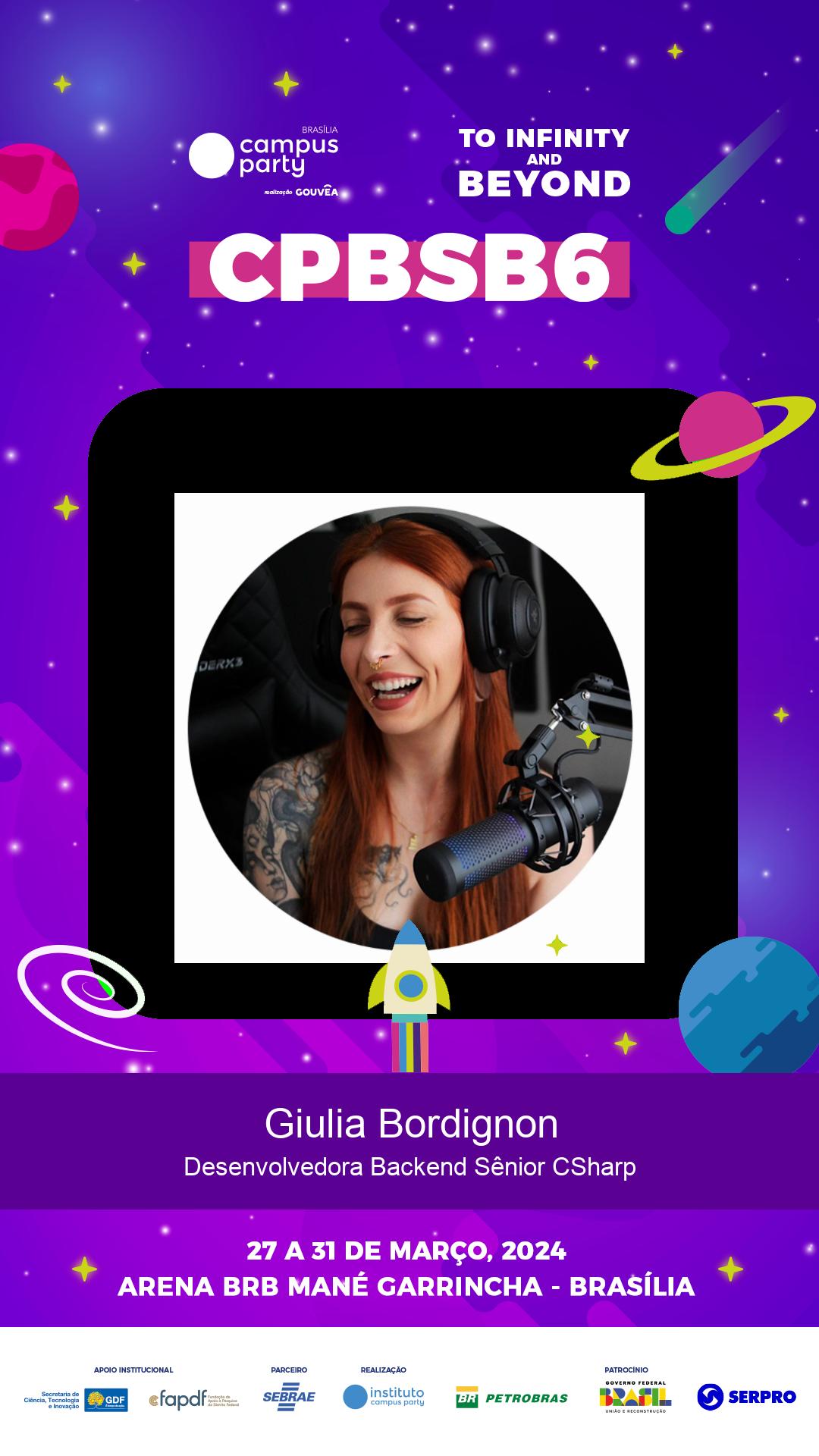 Palestrante - Giulia Bordignon