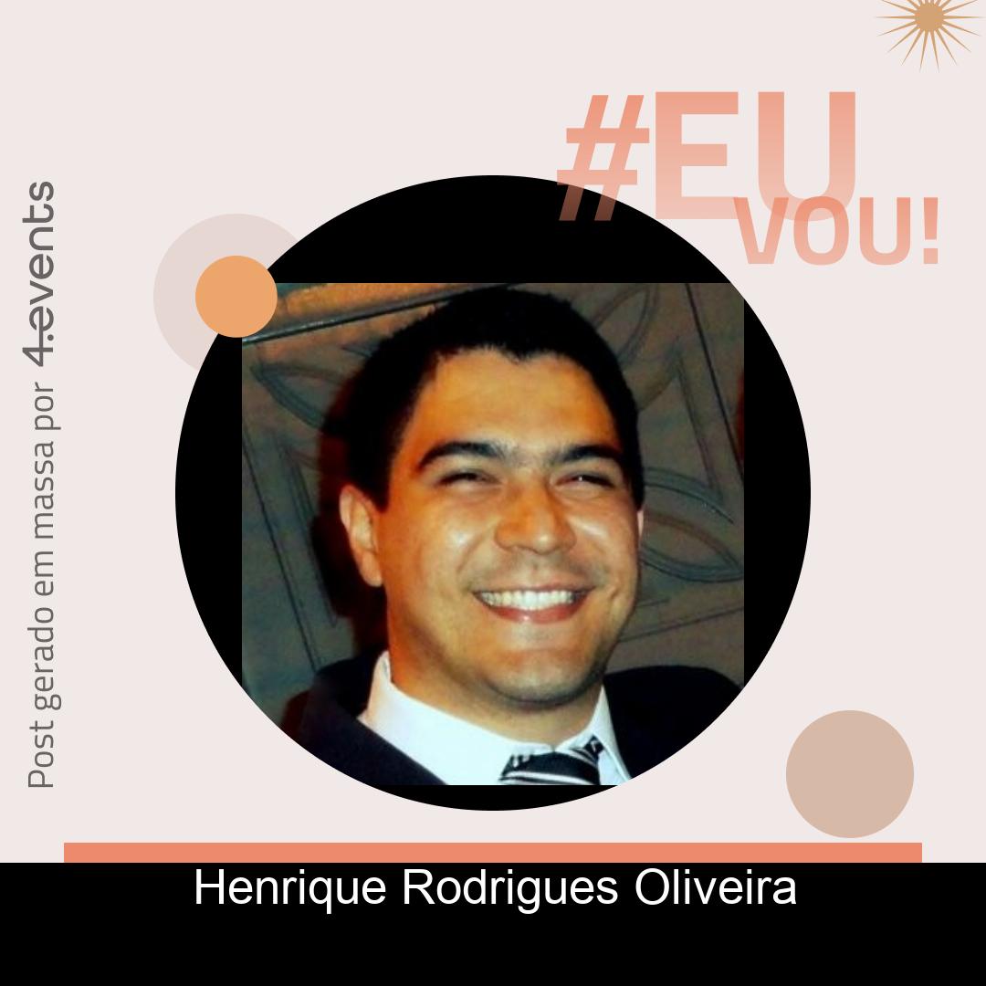 Palestrante - Henrique Rodrigues Oliveira