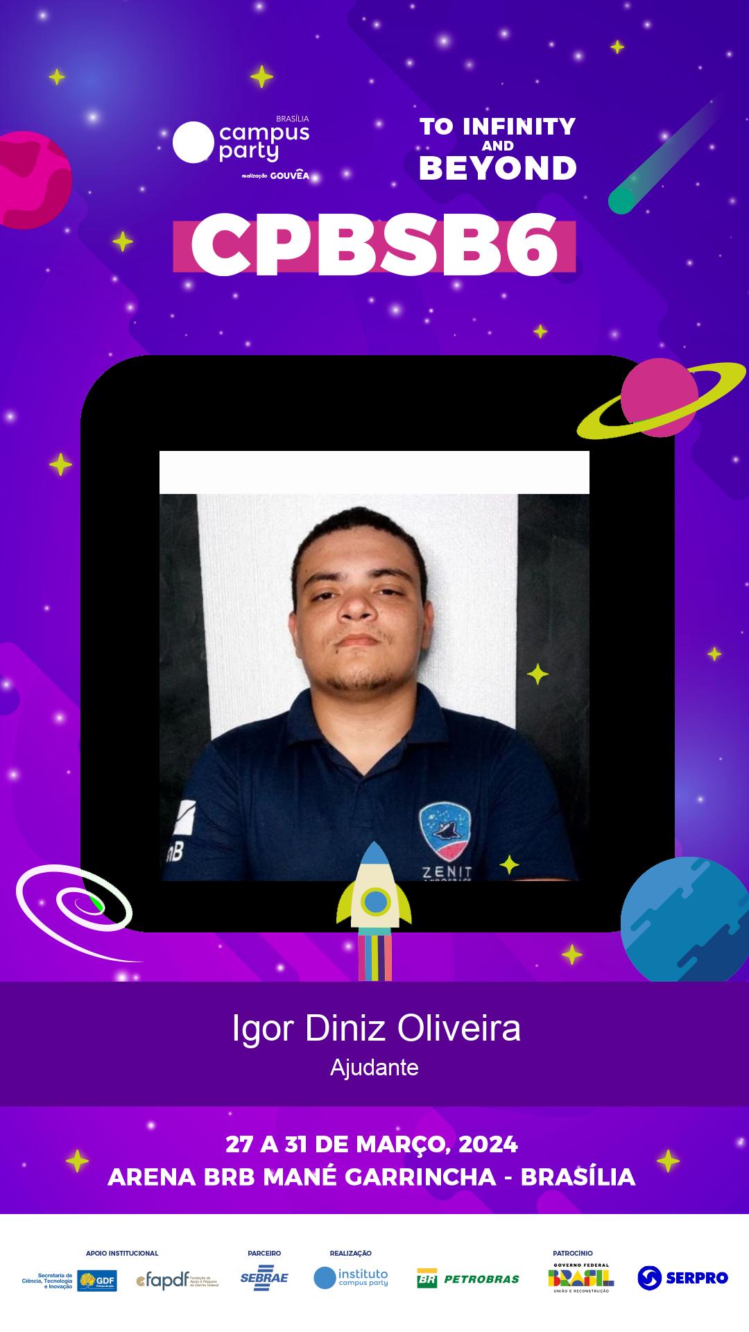 Palestrante - Igor Diniz Oliveira