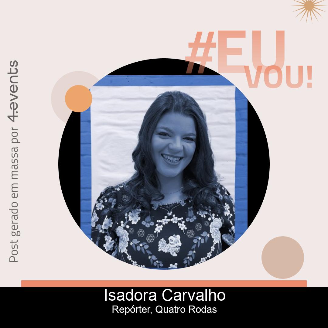 Palestrante - Isadora Carvalho