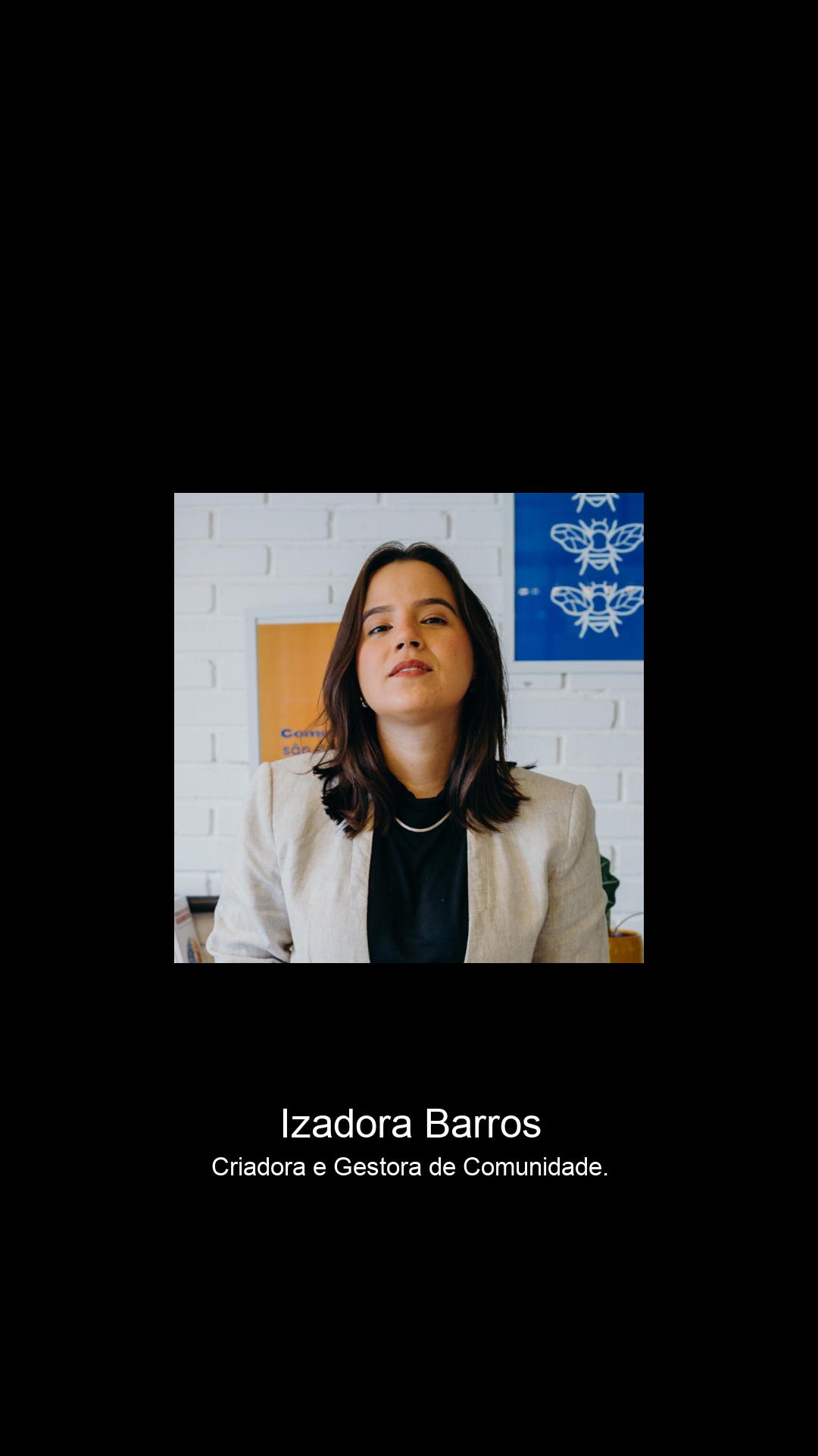 Palestrante - Izadora Barros