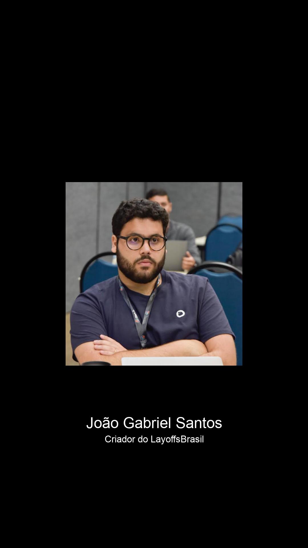 Palestrante - João Gabriel Santos