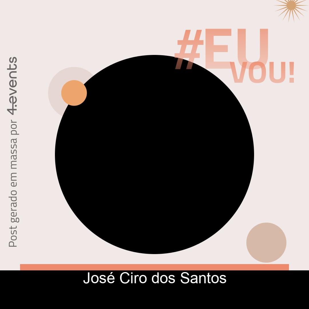 Palestrante - José Ciro dos Santos