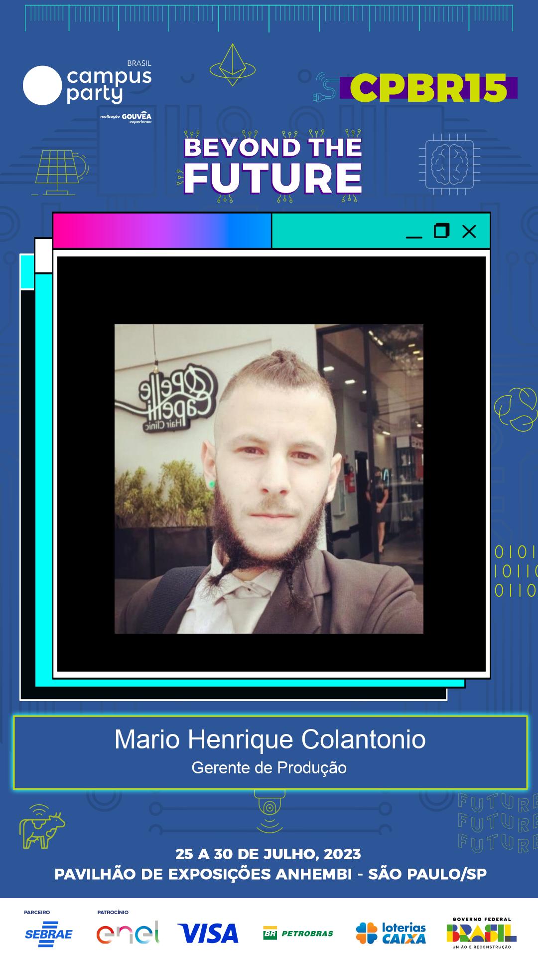 Palestrante - Mario Henrique Colantonio