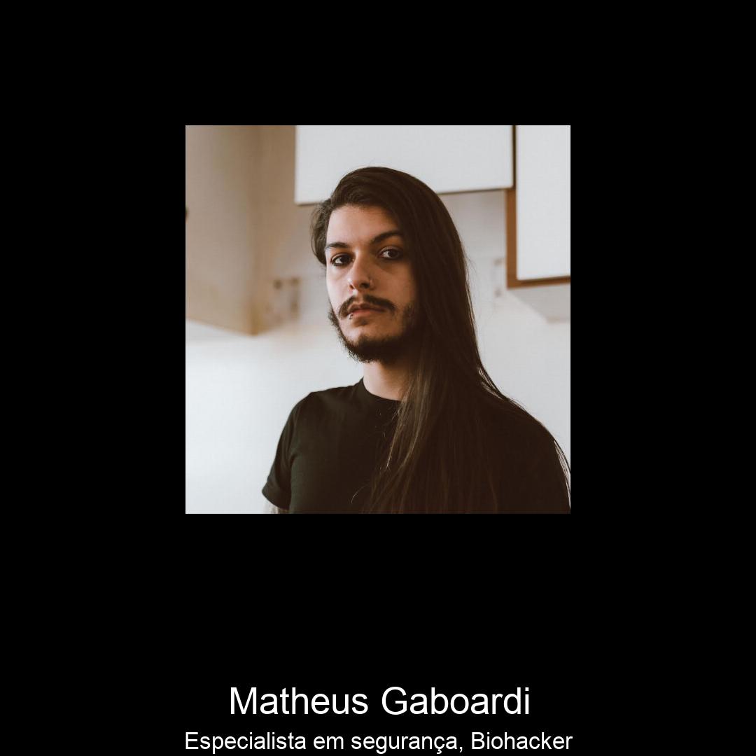 Palestrante - Matheus Gaboardi