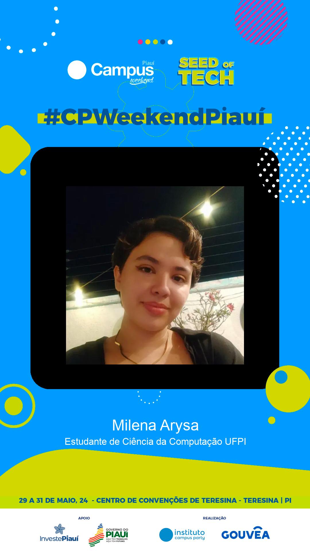 Palestrante - Milena Arysa