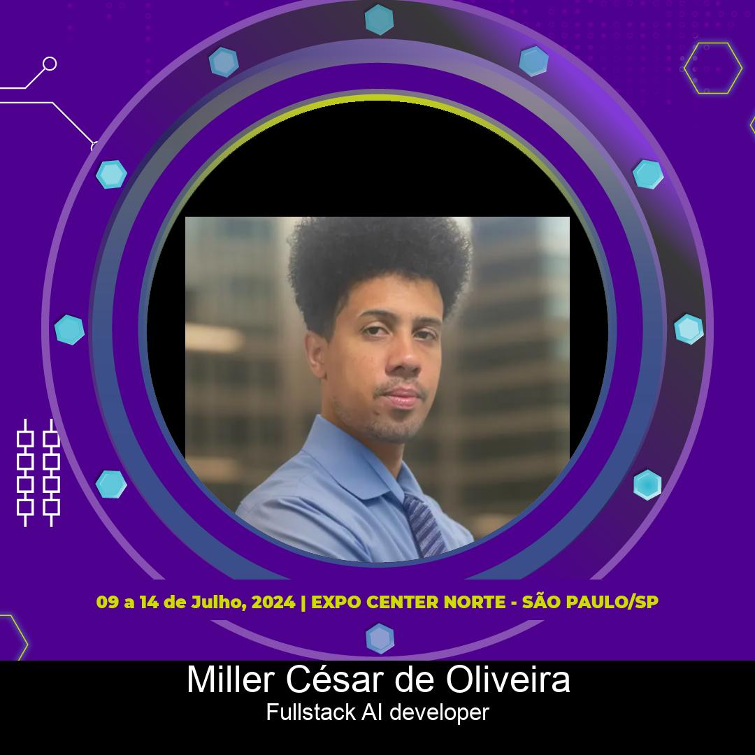 Palestrante - Miller César de Oliveira