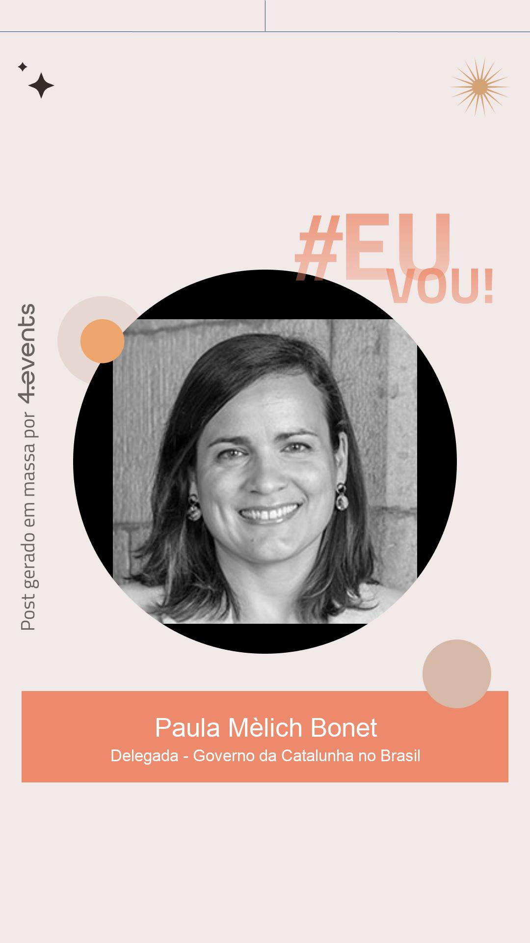 Palestrante - Paula Mèlich Bonet