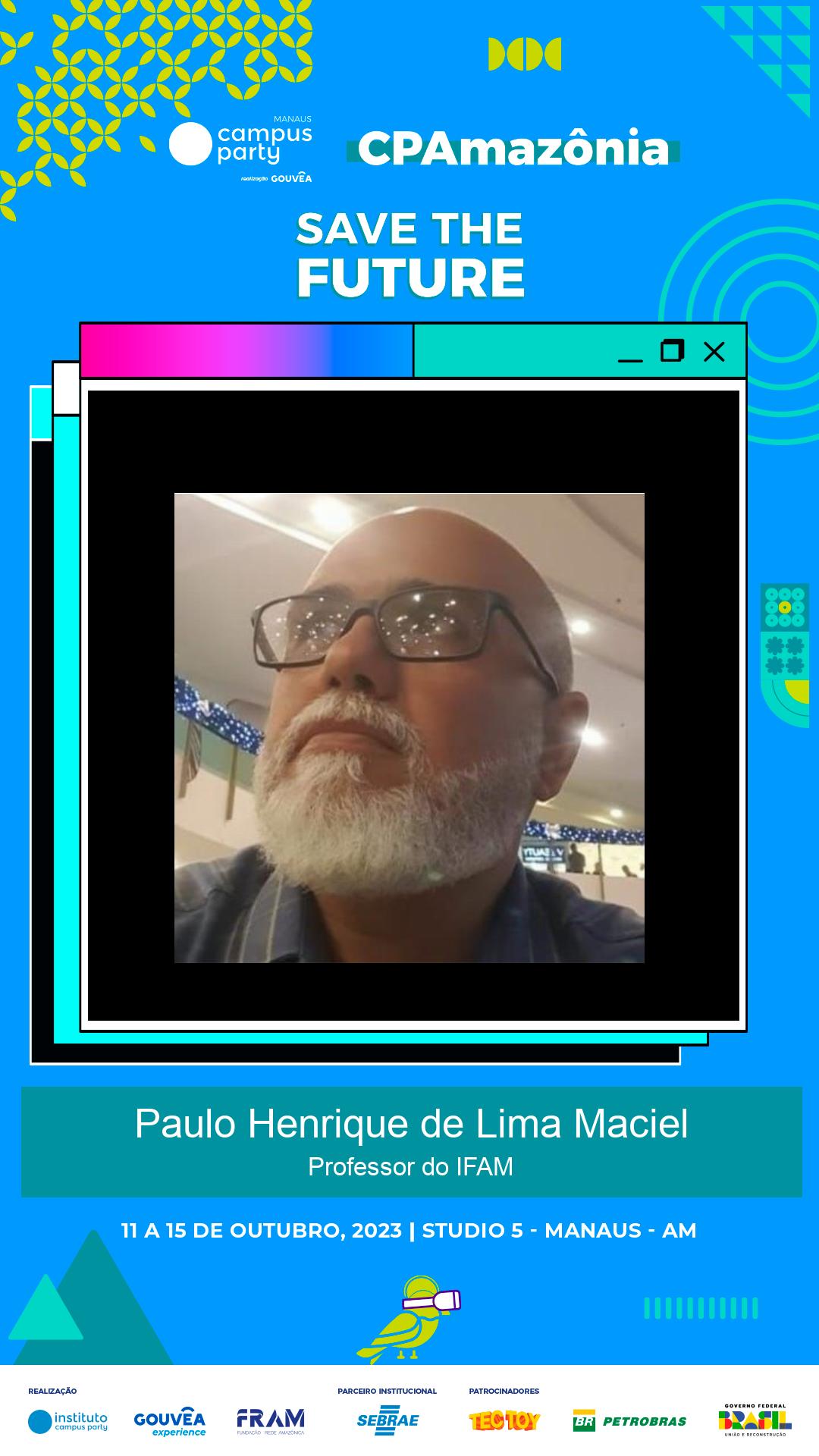 Palestrante - Paulo Henrique de Lima Maciel