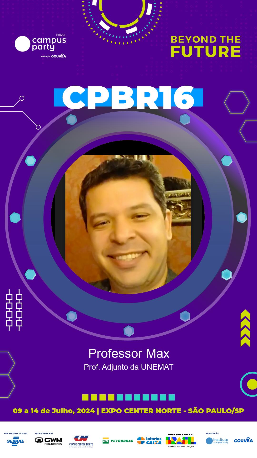 Palestrante - Professor Max