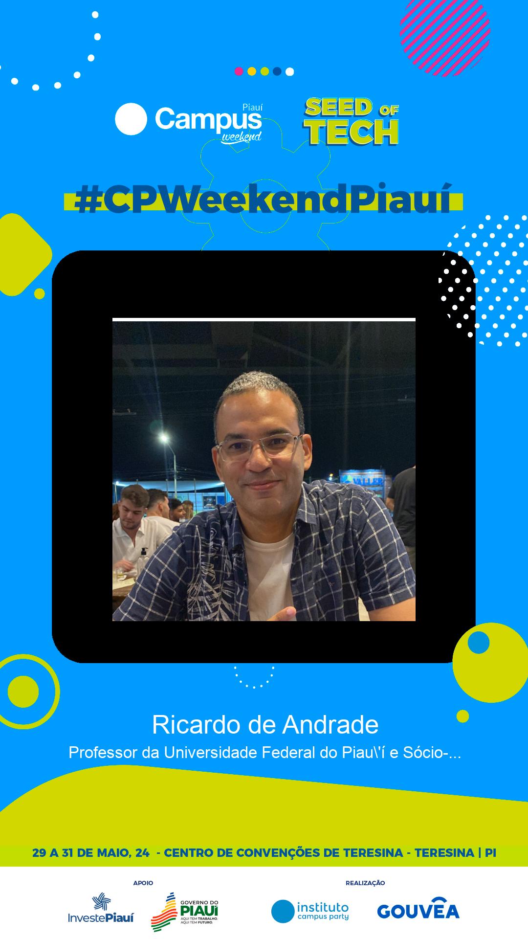 Palestrante - Ricardo de Andrade