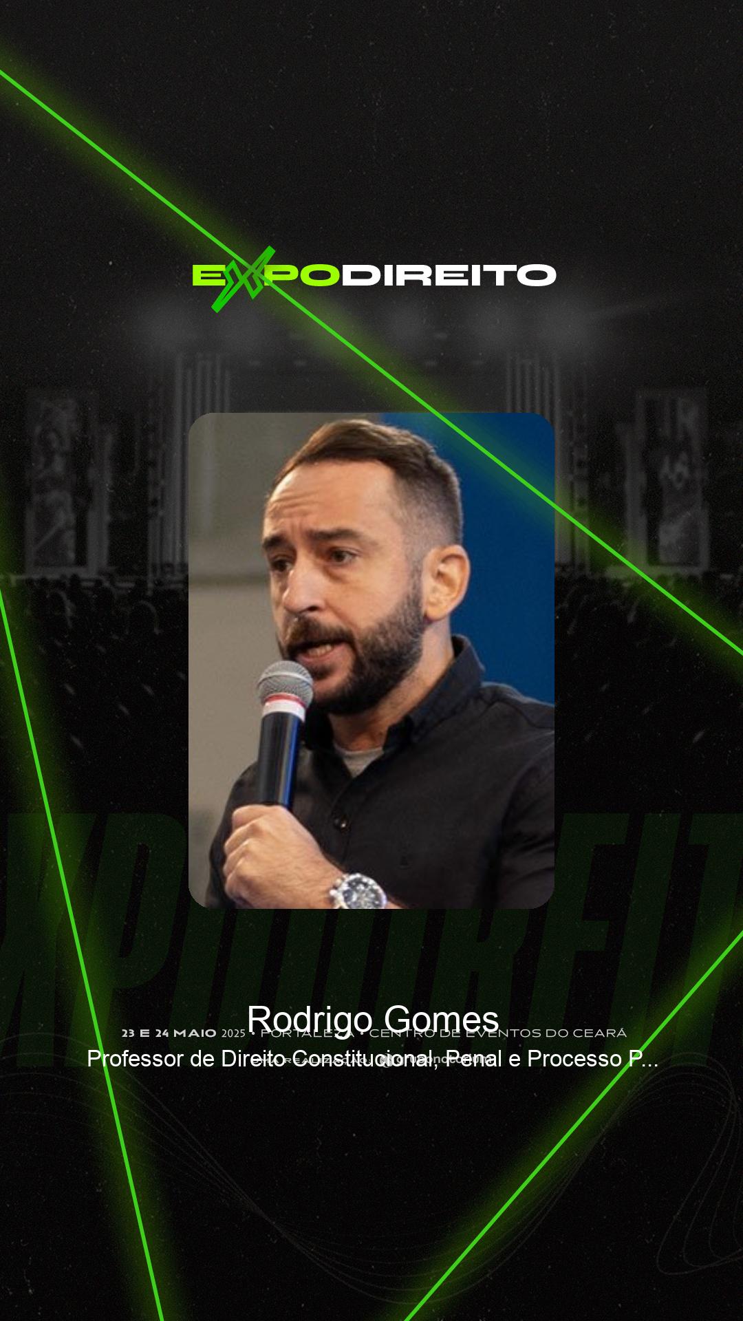 Palestrante - Rodrigo Gomes