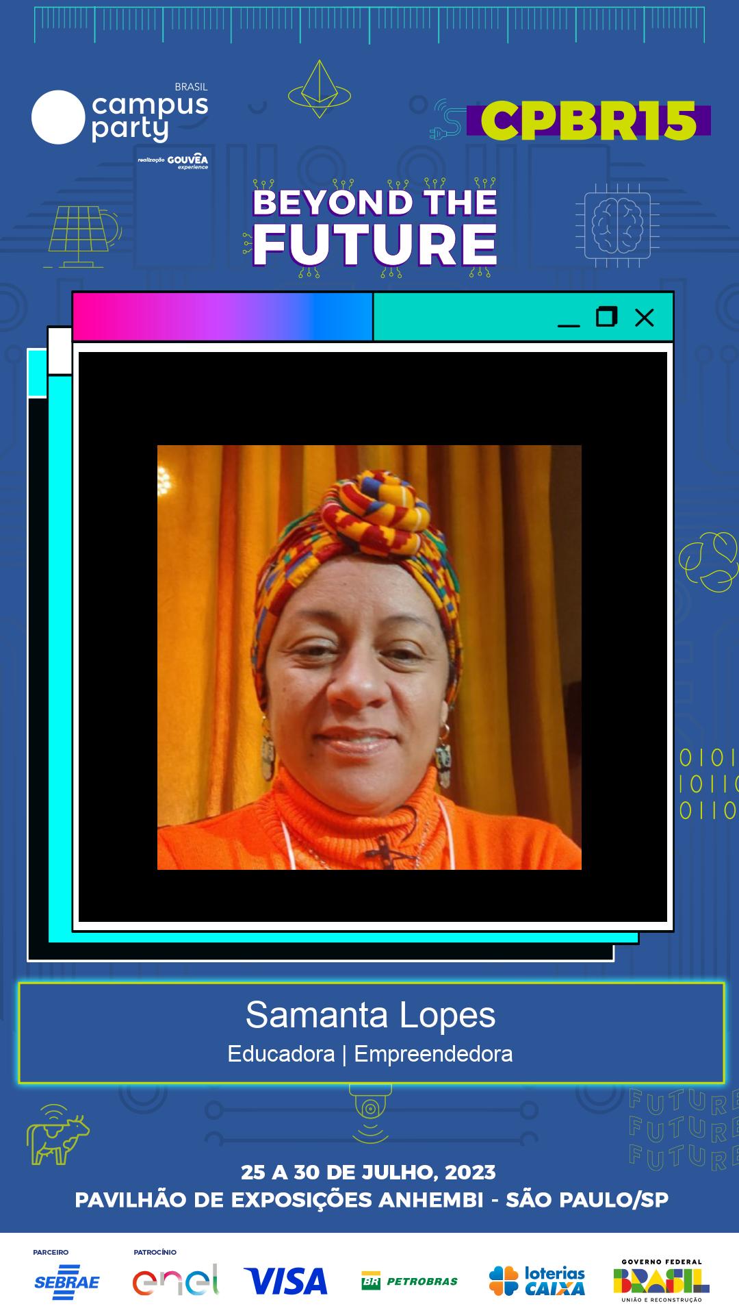 Palestrante - Samanta Lopes