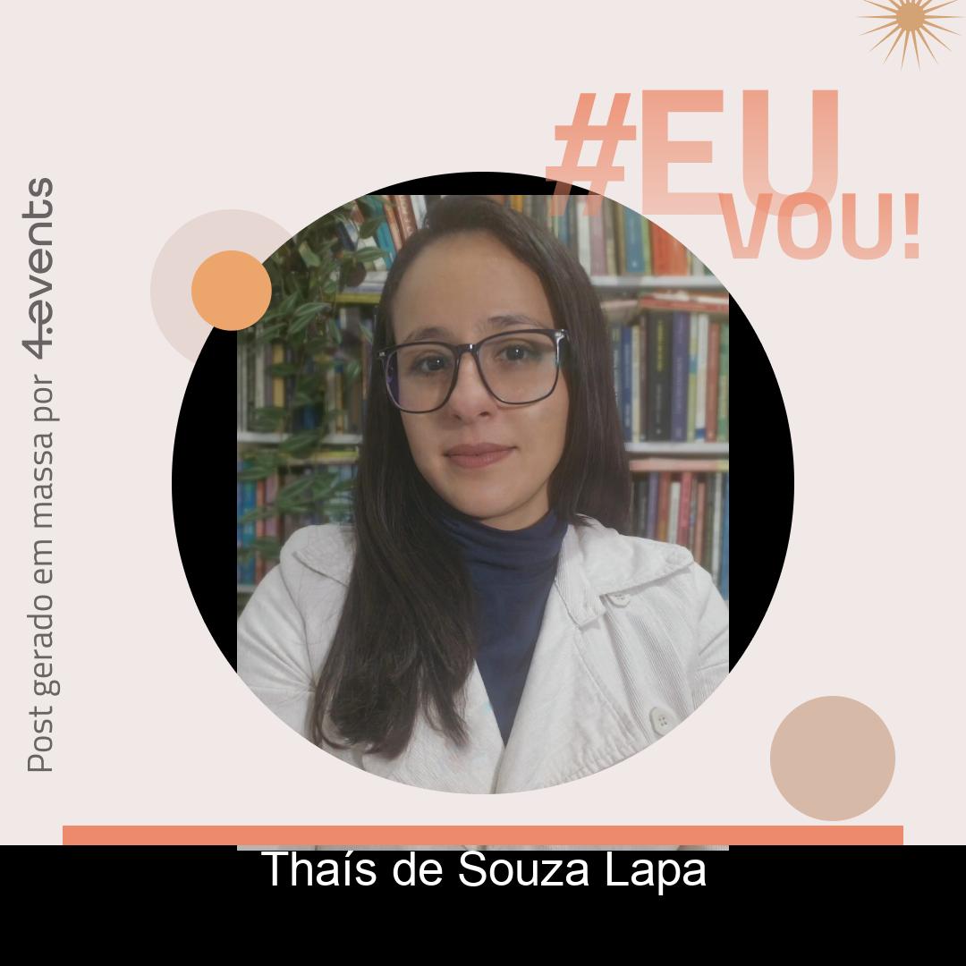 Palestrante - Thaís de Souza Lapa