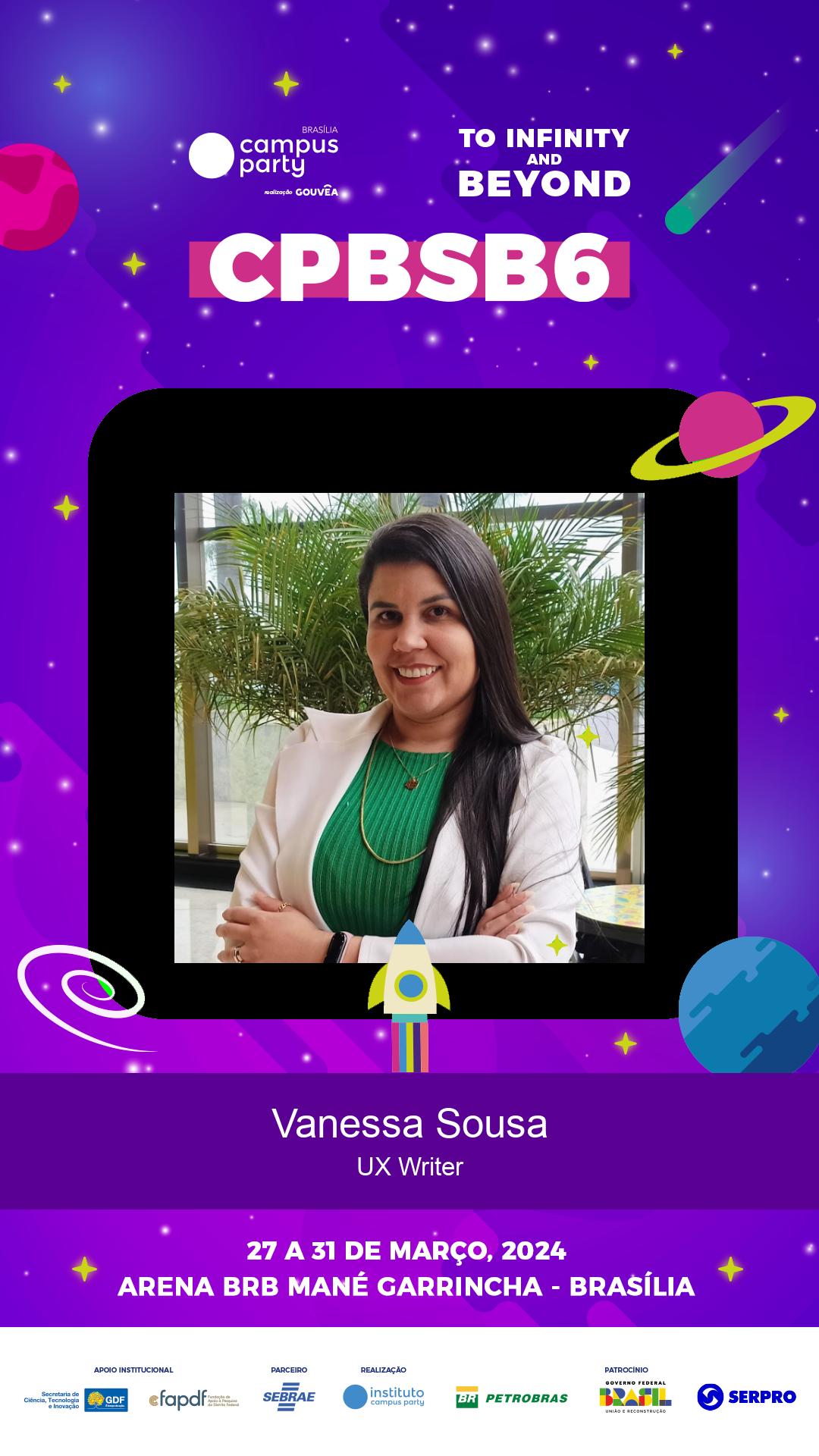 Palestrante - Vanessa Sousa