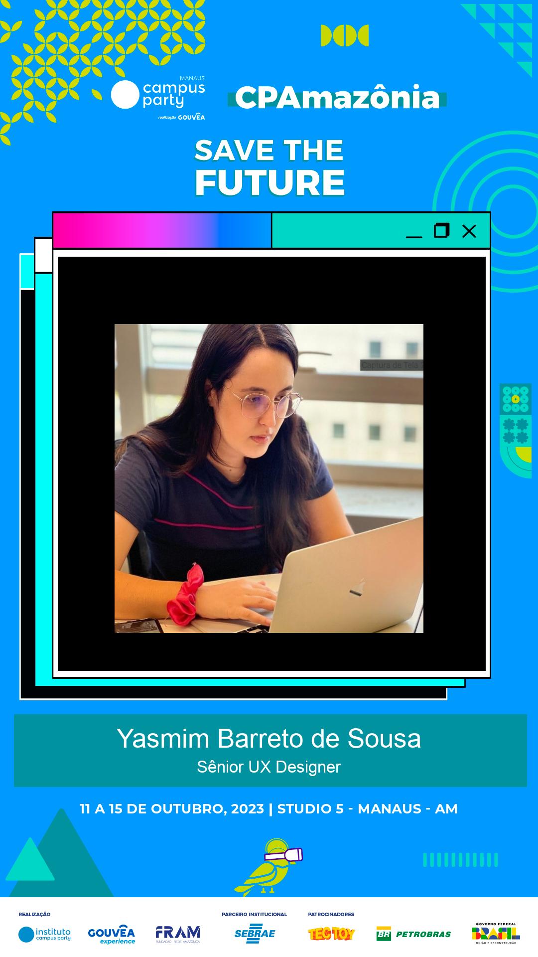 Palestrante - Yasmim Barreto de Sousa